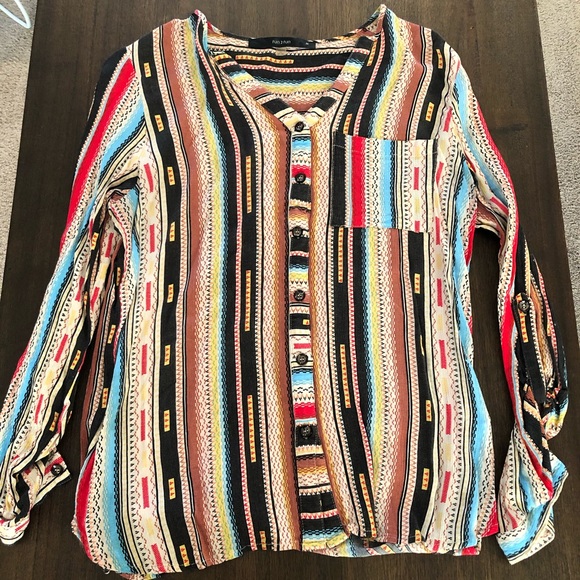 fun 2 fun | Tops | Southwest Style Blouse | Poshmark